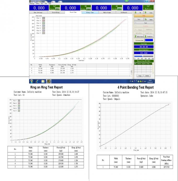 Glass Compressive Bending Test Machine 3 / 4 Points with Closed Loop